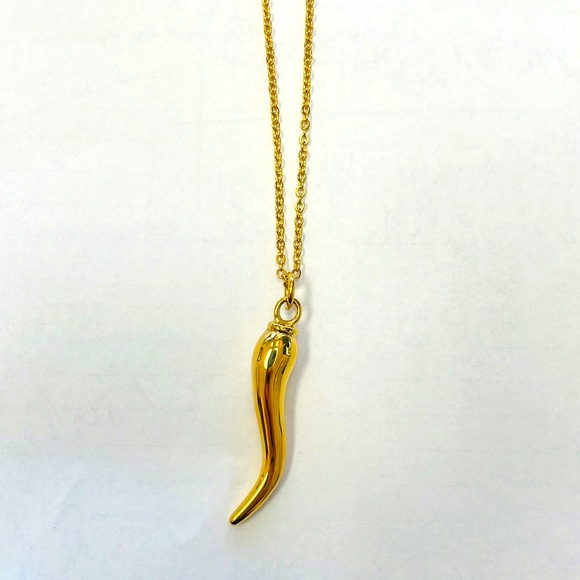 Accessories | Gold Italian Horn Corno Cornicello Good Luck Talisman ...
